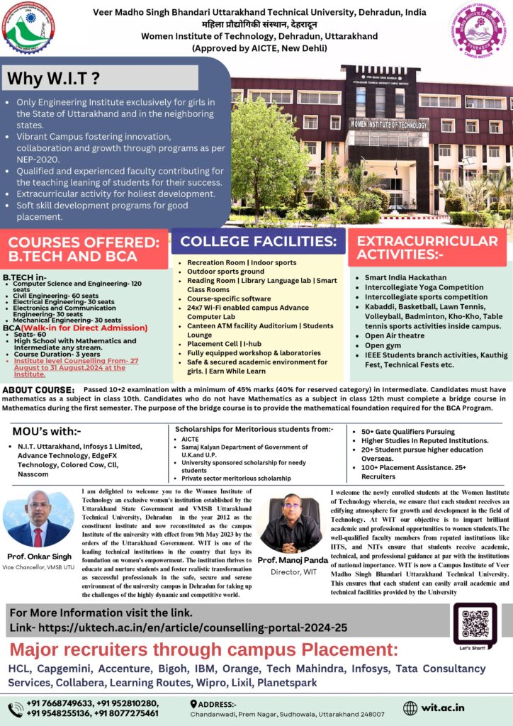 News & Announcements | WIT DEHRADUN